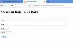 CRUD Database di PHP, Mengelola Database MySQL Dengan PHP - Sipintek.com - Sipintek.com